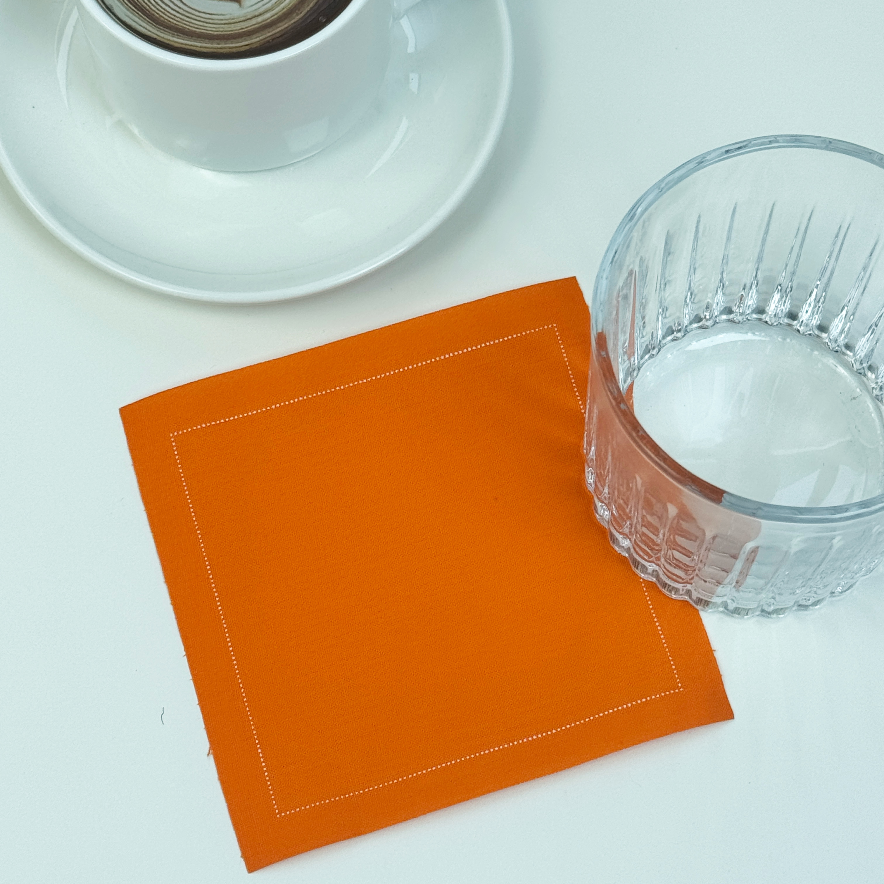 Customized OEM Custom Orange Cloth Coaster – Vibrant Fabric Coaster for ...
